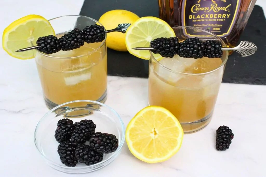 Blackberry Whiskey Sour (With Crown Royal Blackberry) - Dinners Done Quick