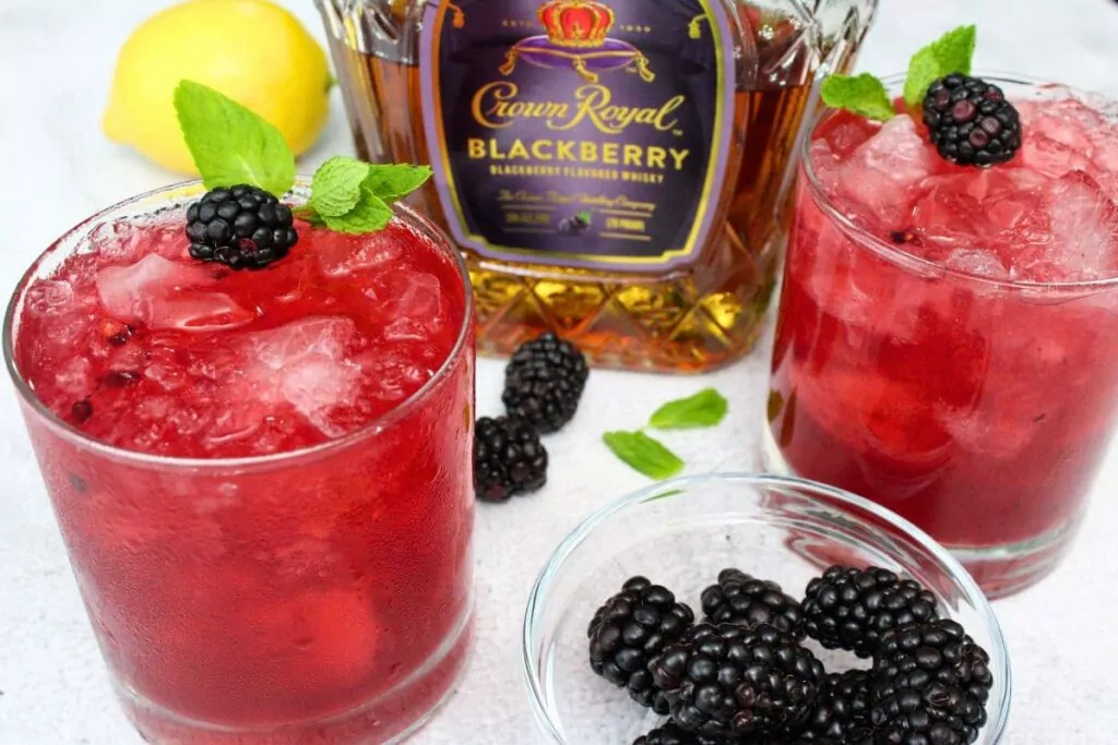 Blackberry Smash With Crown Royal Blackberry Whiskey - Dinners Done Quick