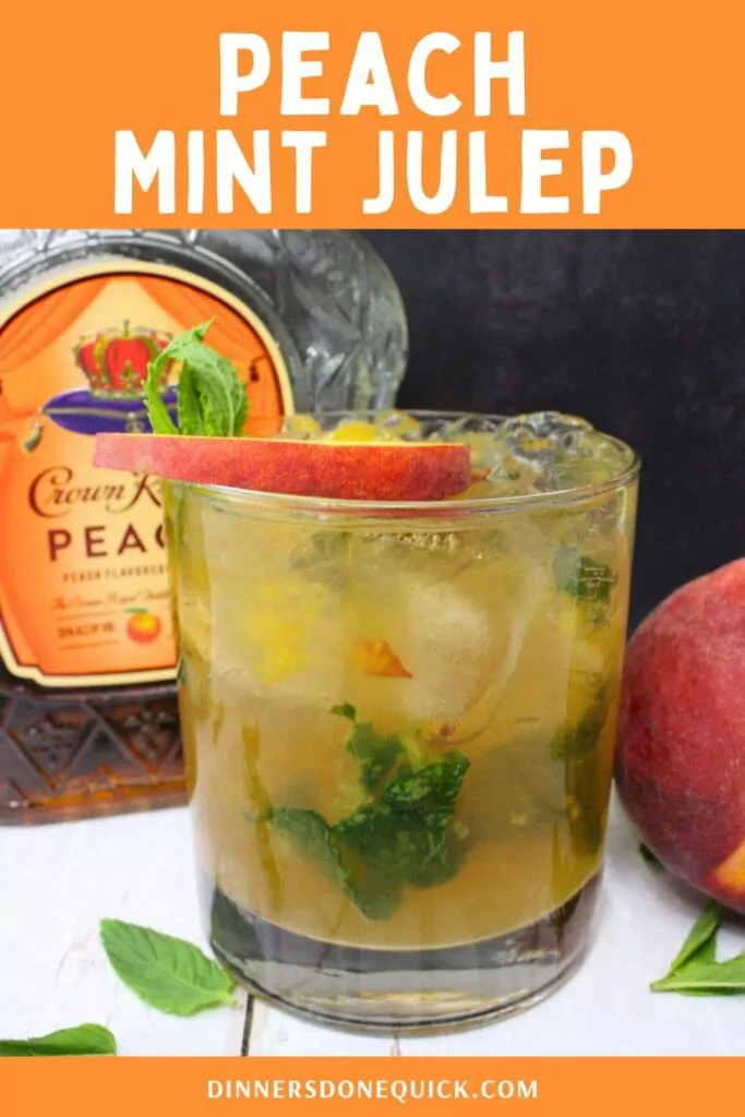 Peach Mint Julep: Whiskey Julep Cocktail With Crown Royal - Dinners ...