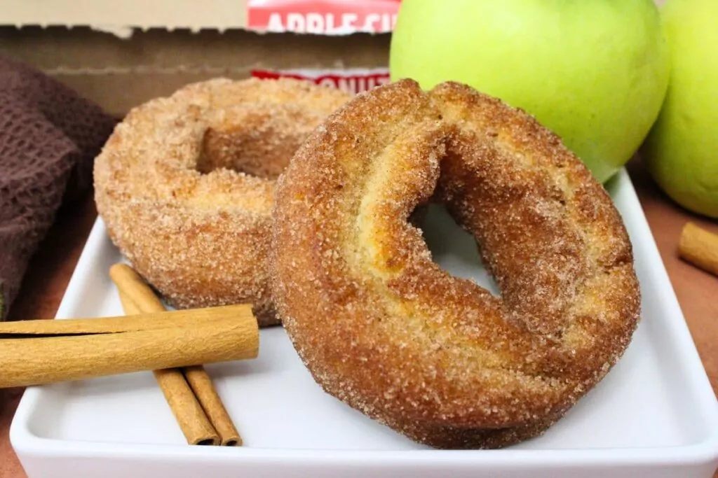 Trader Joe's Apple Cider Donuts in the Air Fryer For Fall - Dinners Done Quick