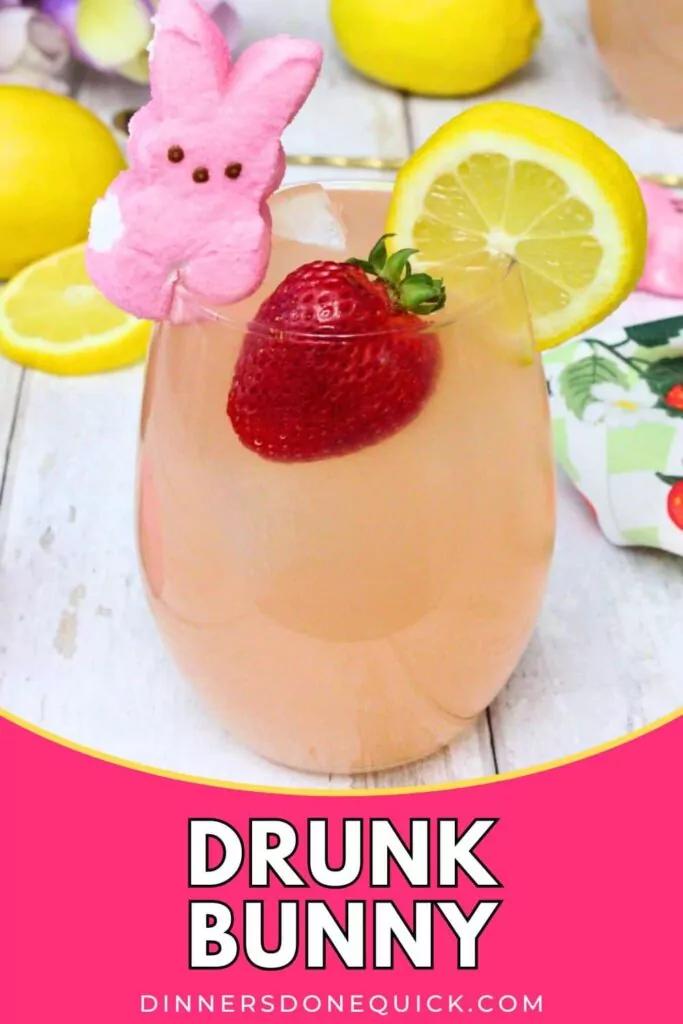 Drunk Bunny Cocktail: Easy 2 Ingredient Easter Drink! - Dinners Done Quick