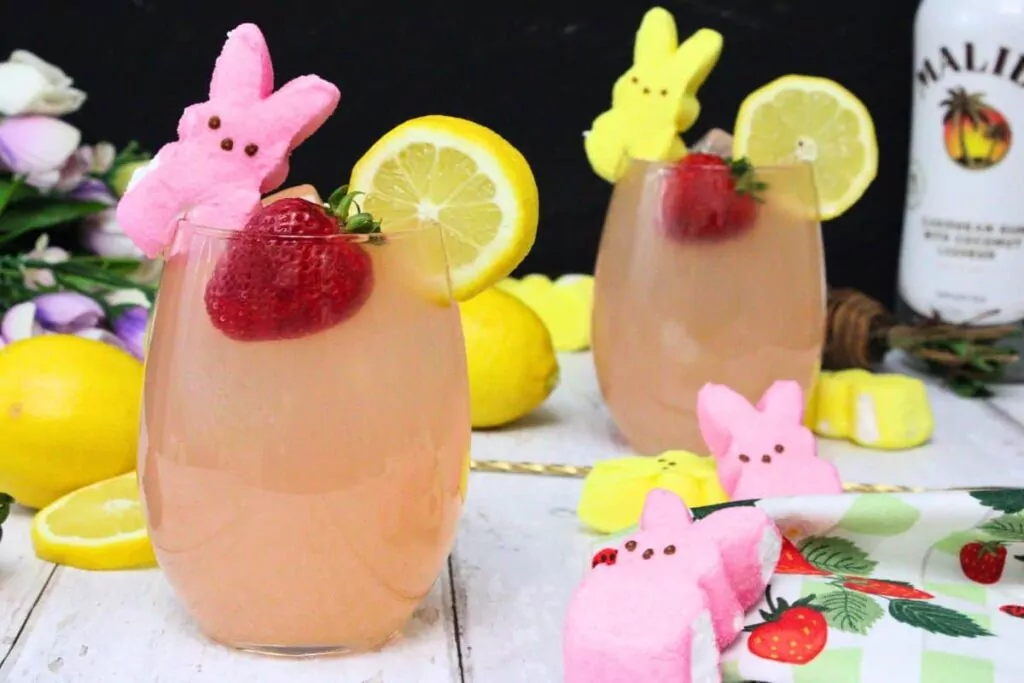 Drunk Bunny Cocktail: Easy 2 Ingredient Easter Drink! - Dinners Done Quick