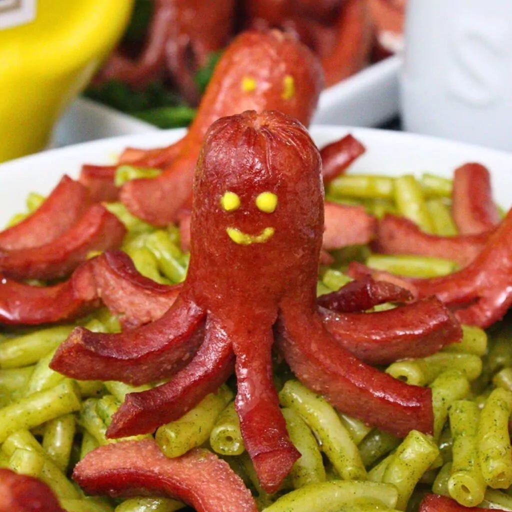 Octopus Hot Dogs: Air Fryer Kid Friendly Recipe! - Dinners Done Quick