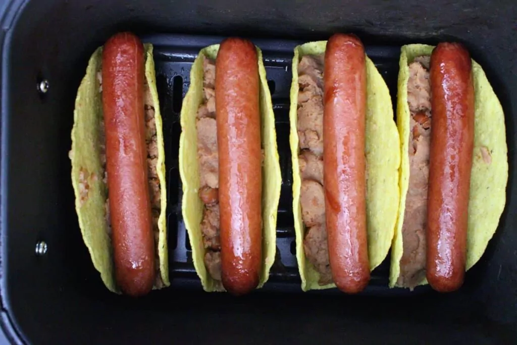 Taco Hot Dogs: Air Fryer Mexican Fusion Recipe! - Dinners Done Quick